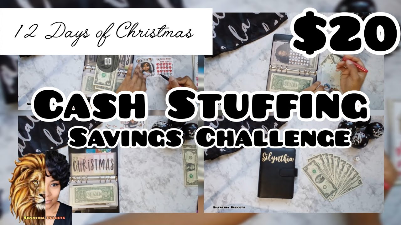 🎄12 Days of Christmas 🎁 | Cash Stuffing $20 | Mini Monday - YouTube