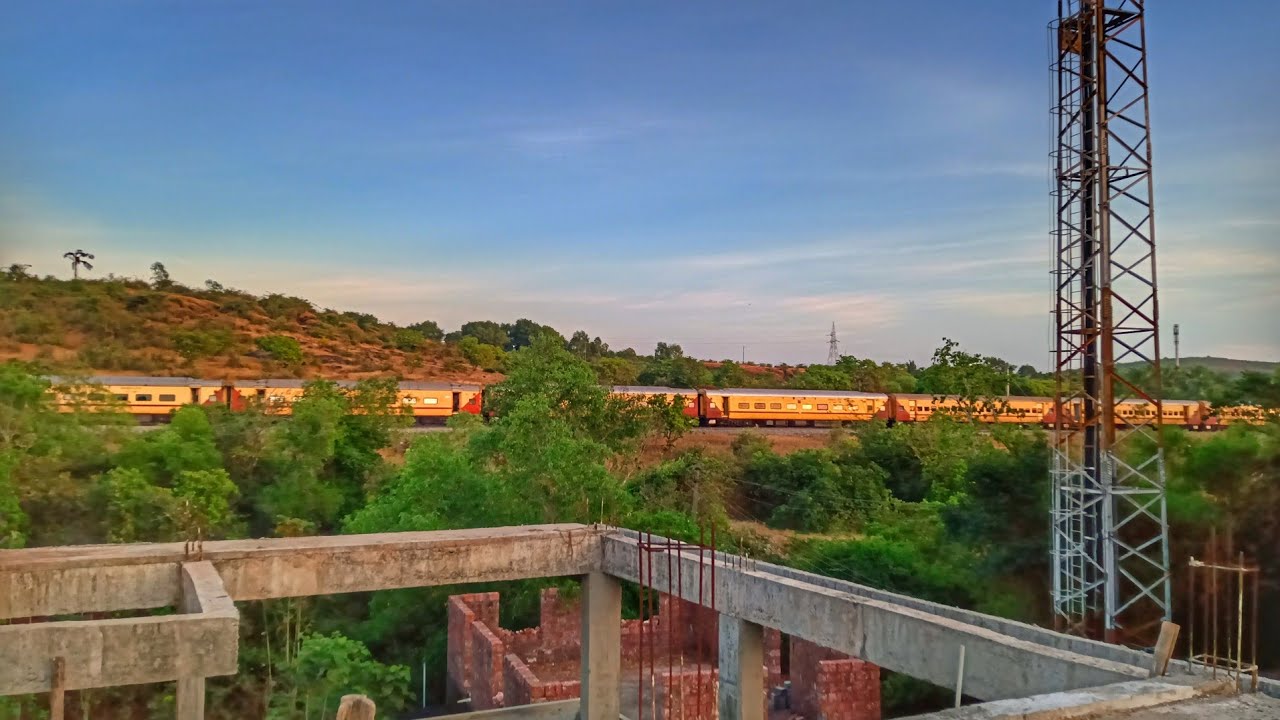 From the top of Under construction Building - 12620 Matsyagandha Exp ...