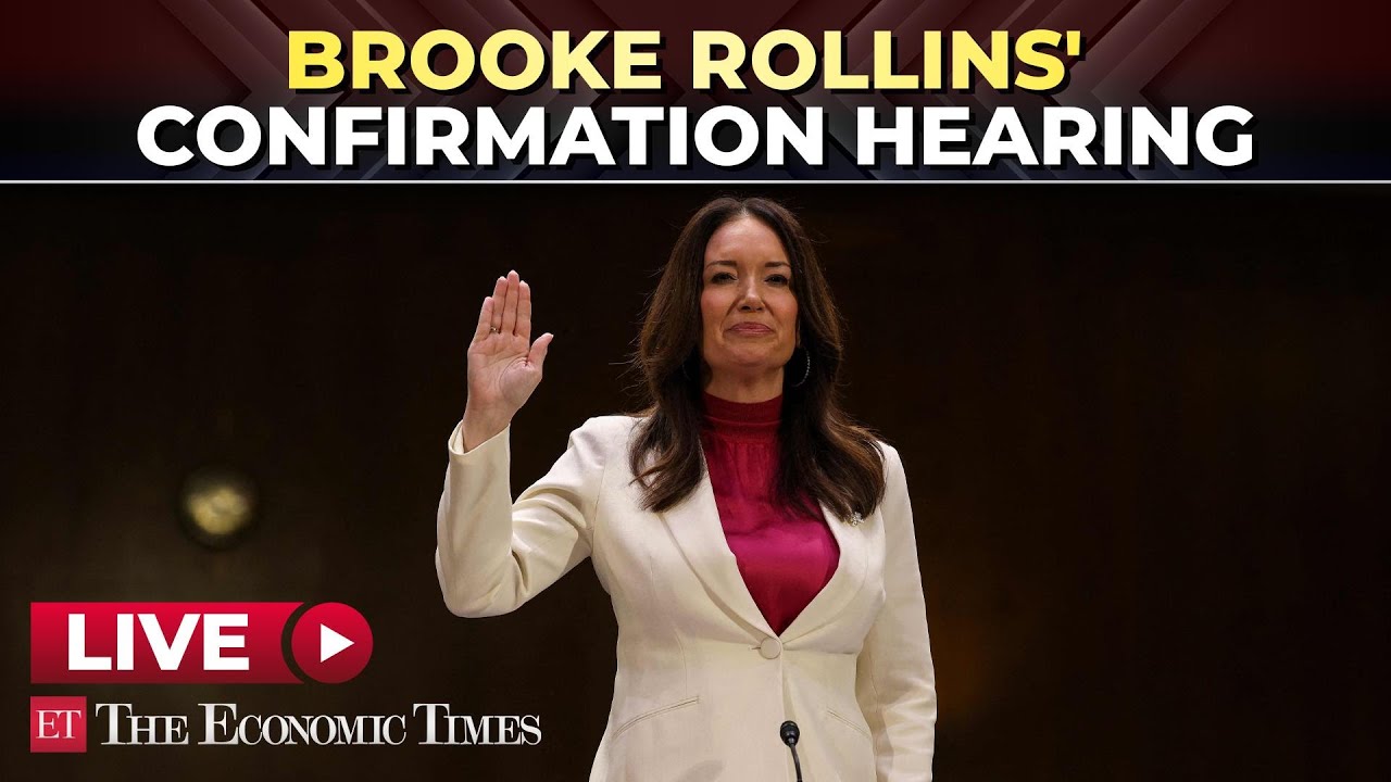 LIVE | Brooke Rollins' confirmation hearing | Trump's pick for ...