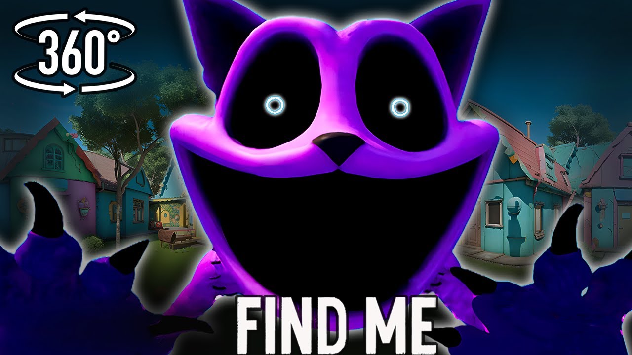 Can YOU find CATNAP Poppy Playtime chapter 3 Virtual Reality Experience 🔍FIND ME in 360° VR ...