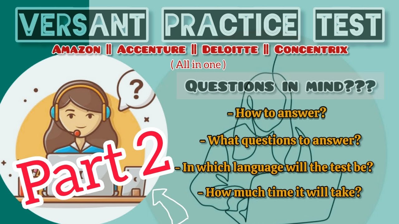 Versant Practice test📝~ PART 2 | AMAZON _ ACCENTURE _ DELOITTE ...