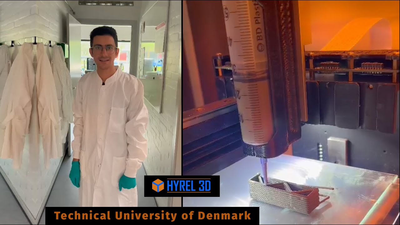 Technical University of Denmark printing on a Hyrel 3D Printer - YouTube