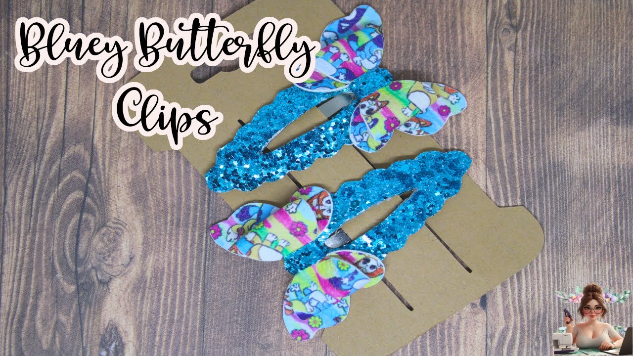 Bluey Butterfly Snap Clip - YouTube