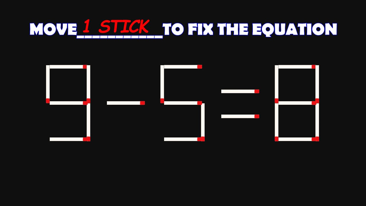 Logic Puzzles with Matchsticks-| Matchstick Logic Puzzles |Matchstick ...