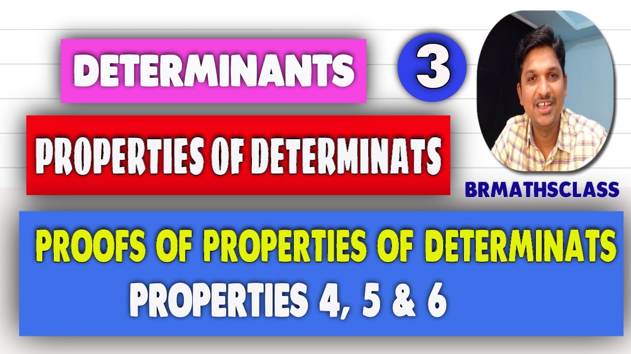 properties of determinants || proofs for properties of determinants ...