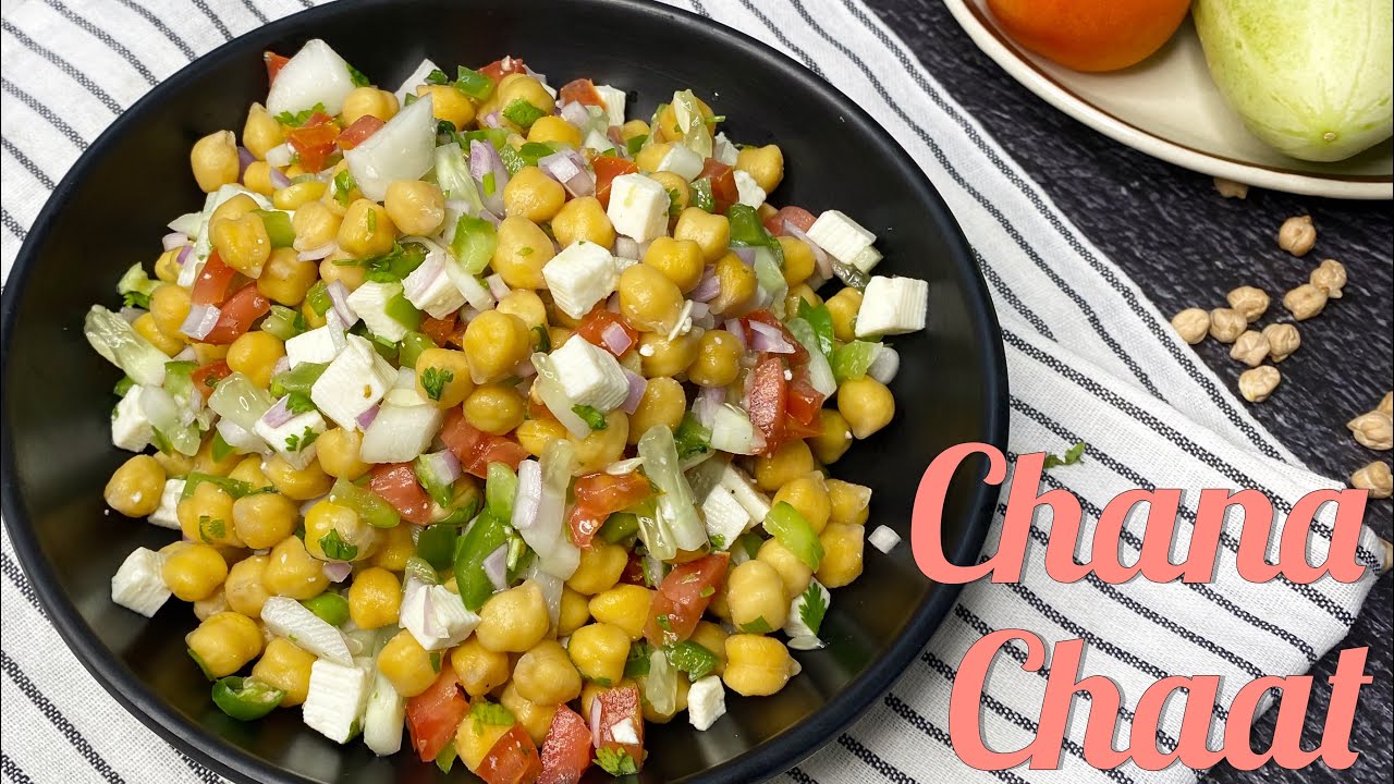 Healthy Chana Chaat Recipe | White Chickpeas Chaat | 5 Mins Recipe ...