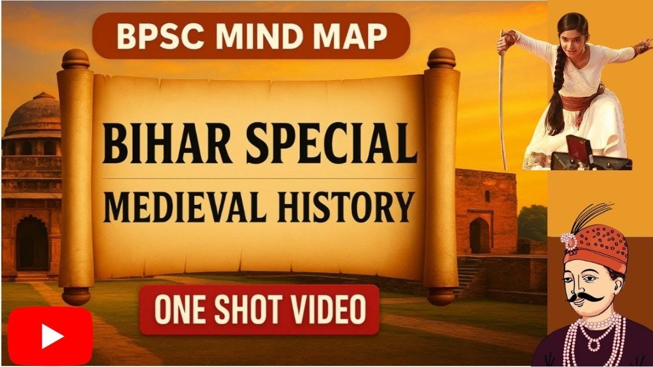 Medieval Bihar Chronicles l Bihar Special One shot video for BPSC, TRE ...