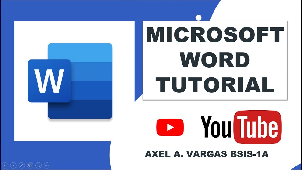 MICROSOFT WORD TUTORIAL - YouTube