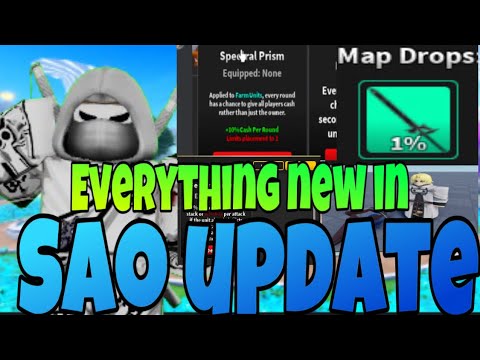 Everything New In SAO UPDATE In Ultimate Tower Defense - YouTube
