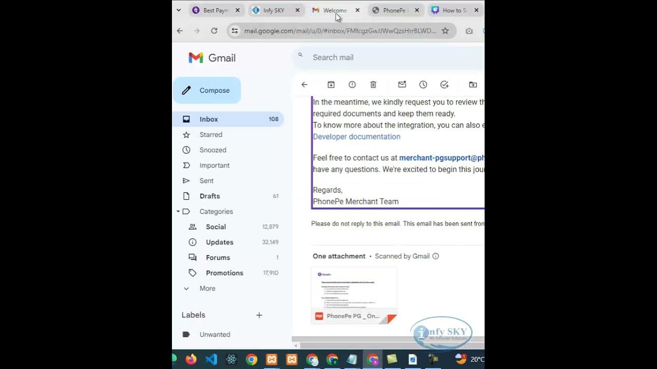 How Do I Create A Phonepe Payment Gateway Account Infysky Coding Javascriptframework