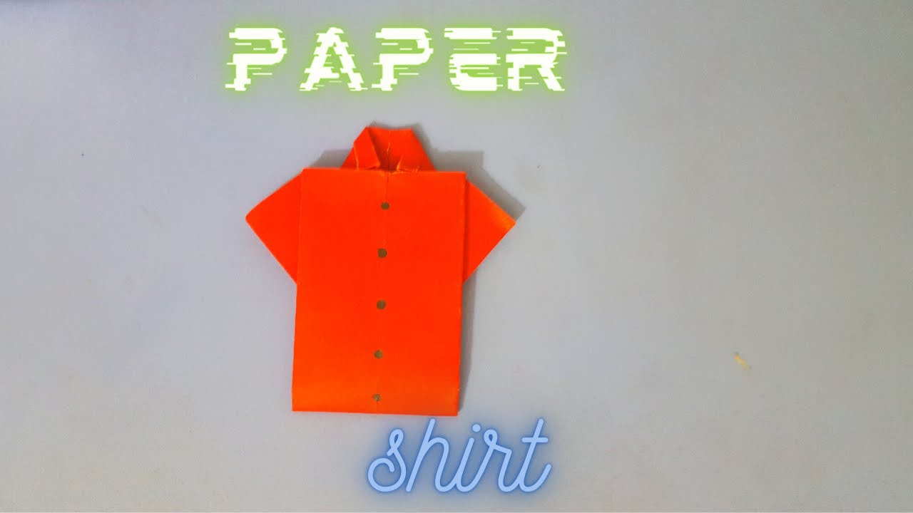 How to make a paper shirt || Origami Paper shirt || Abhinav craft ...