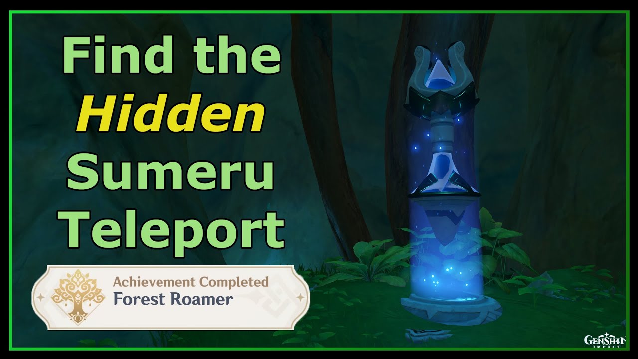 Genshin Impact - How to FInd the Sumeru Hidden Teleport Point - YouTube