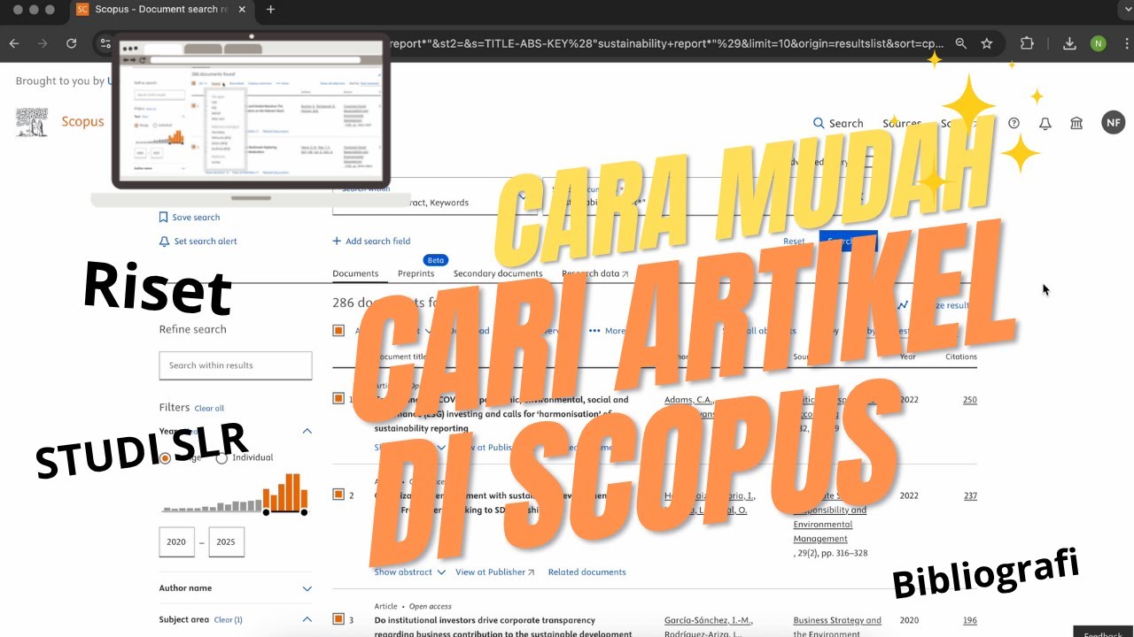 Cara Mencari Artikel Paper di SCOPUS : SLR: VOSviewer - YouTube