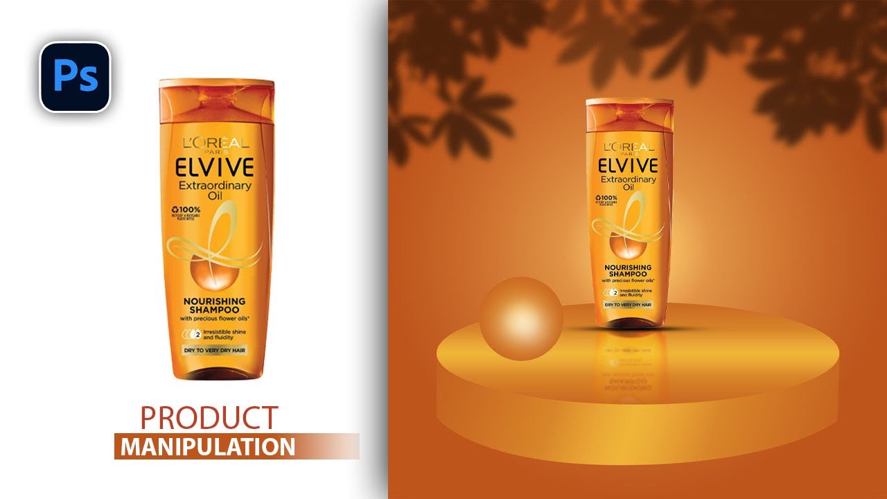 Elvive Shampoo Product Manipulation in Photoshop | Creative Photo ...