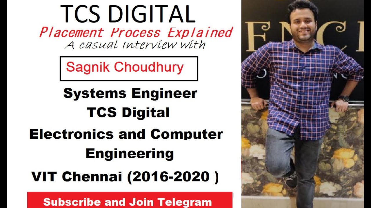 TCS Digital Placement Process explained by Sagnik Choudhury | Placement ...