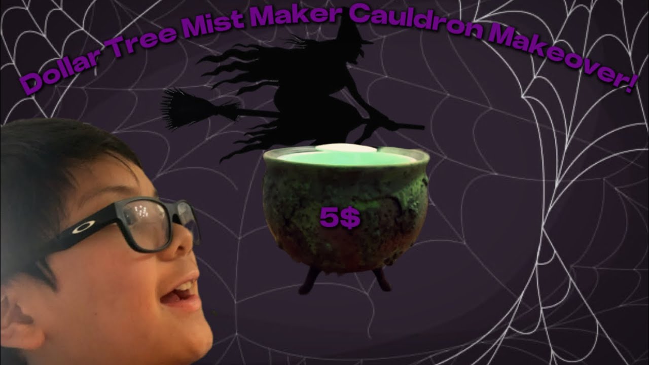 Giving A Dollar Tree Cauldron Mist Maker a Makeover! - YouTube