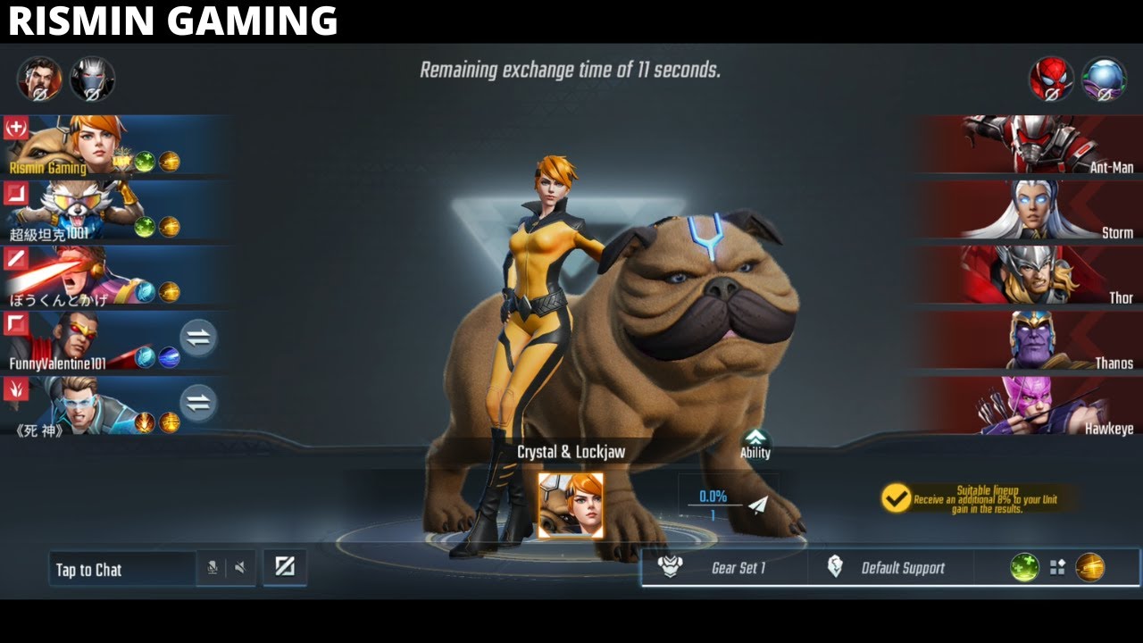 [NEW HERO] Crystal & Lockjaw Full Support+Defense Build Rank Gameplay ...