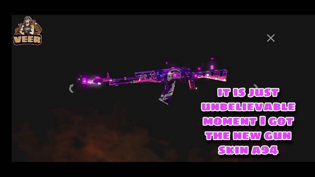 I GOT THE NEW WEAPON ROYAL OF A94 GUN SKIN - YouTube