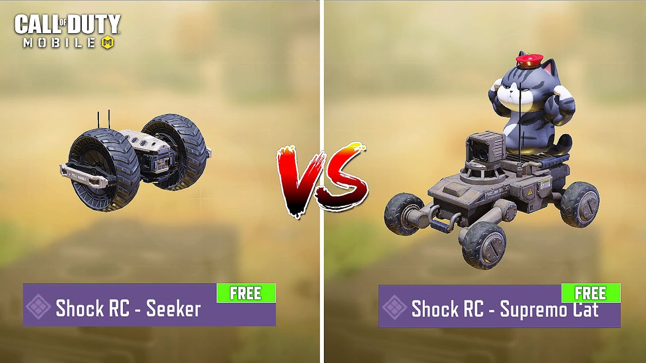 Shock RC Seeker Vs Supremo Cat in CODM - New vs Old Epic Score Streak ...