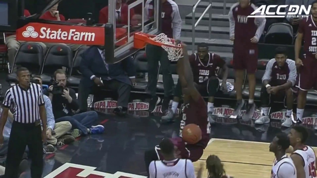 Derrick Griffin, Texas Southern Dunks vs. Louisville - YouTube
