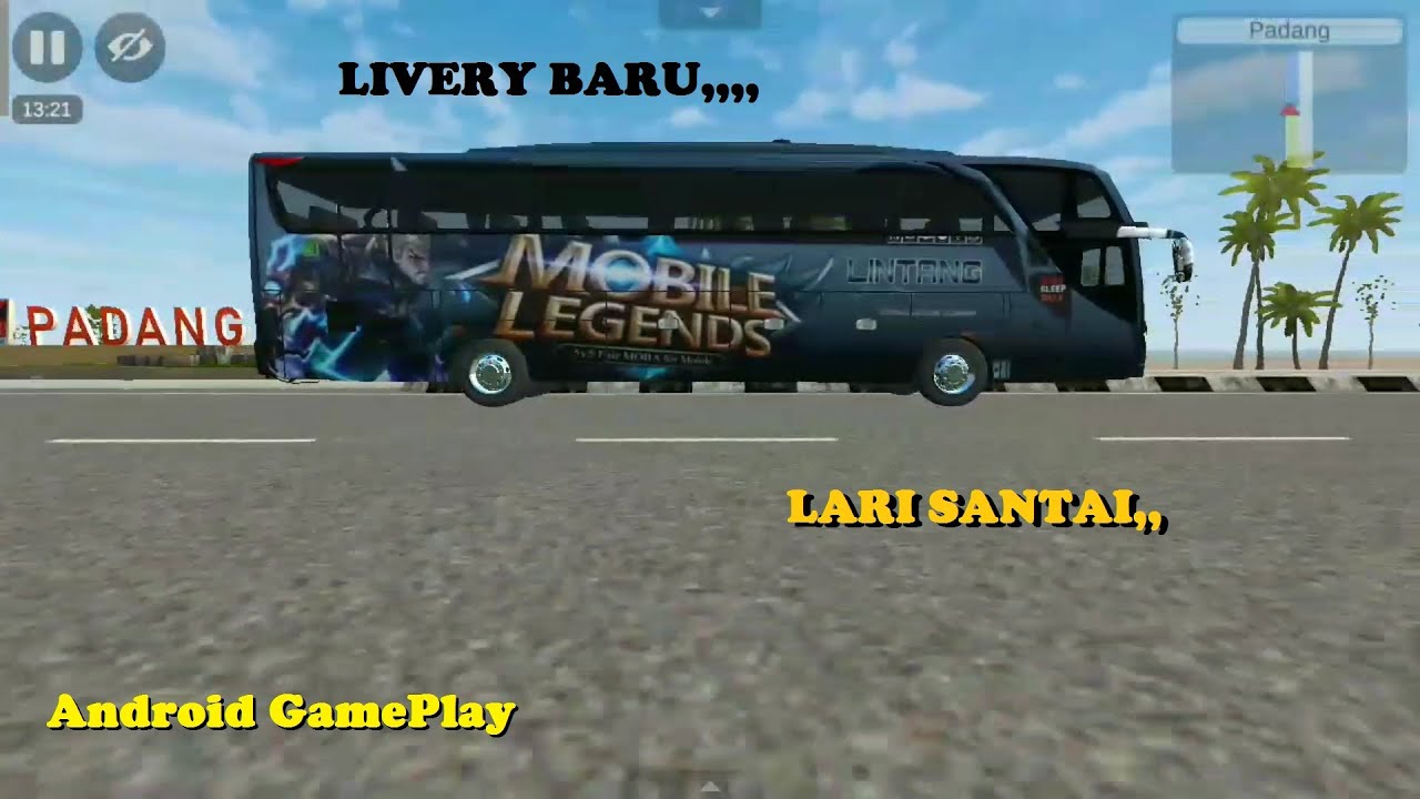 Bus Livery Mobile Legends Menyusuri Kota Padang - BUSSID - YouTube