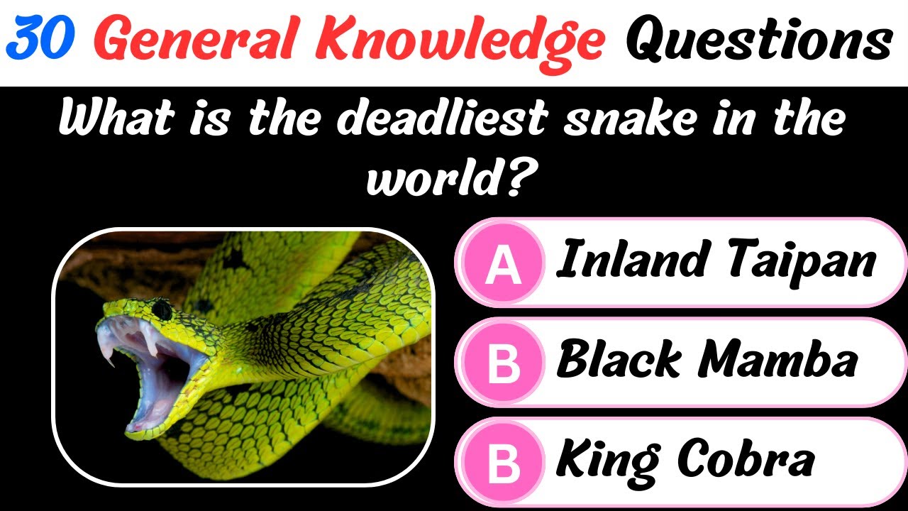 30 general knowledge questions || Facta Quota - YouTube