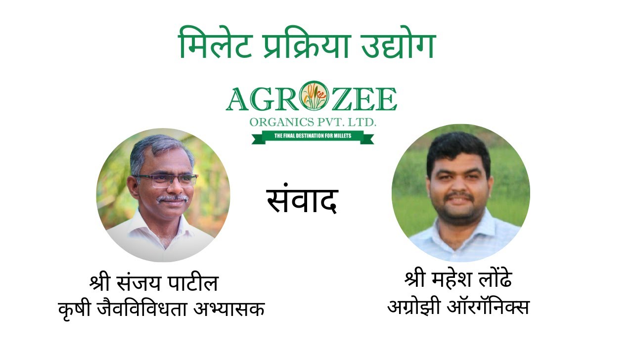 मिलेट प्रक्रिया उद्योग - महेश लोंढे @ Agrozee Organics @Millet Adda ...