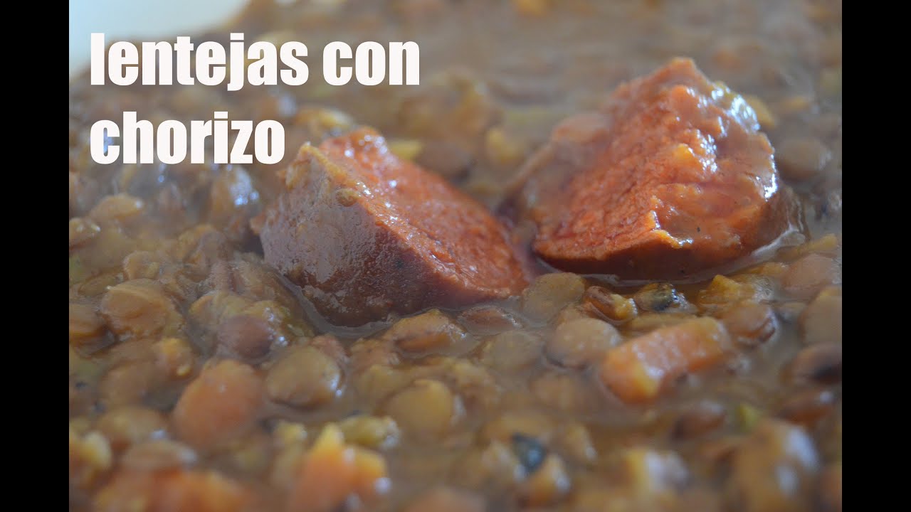 Lentejas con chorizo - YouTube
