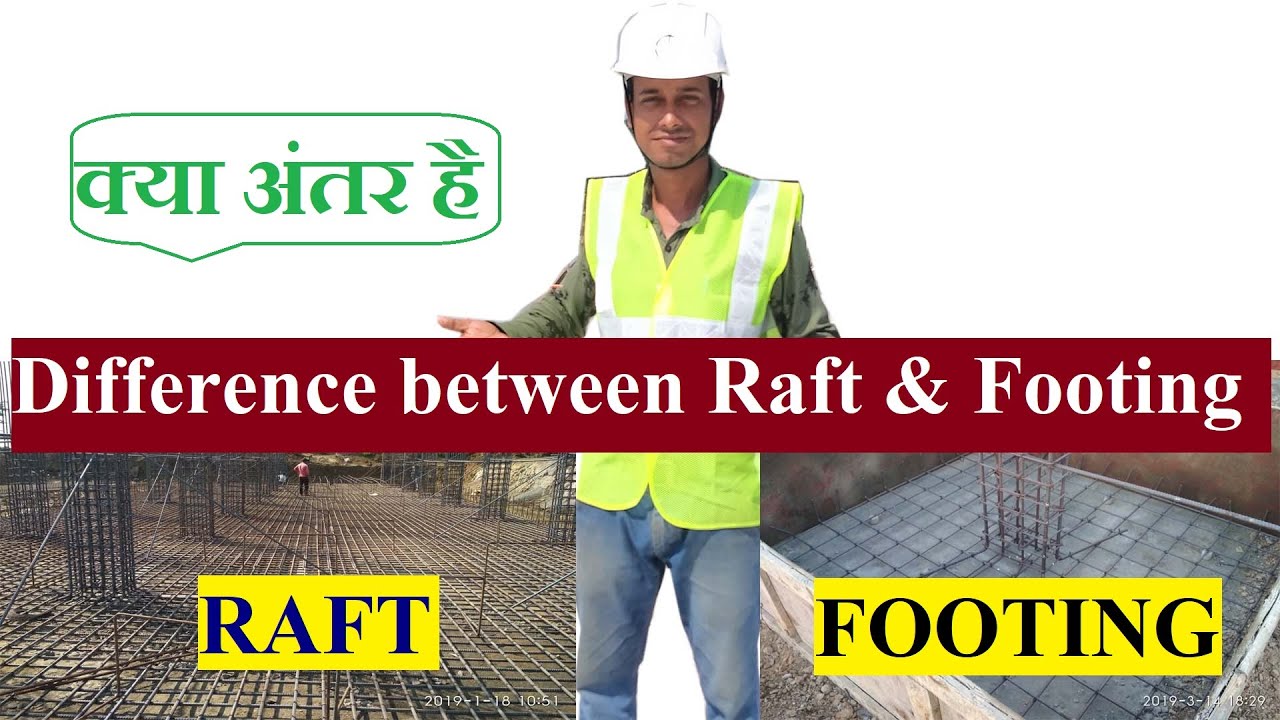 राफ्ट और फुटिंग के बीच अंतर II Difference between Raft and Footing ...