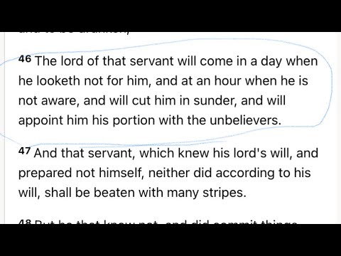 The Faithful and Unfaithful Servants-Luke 12:41-48 - YouTube