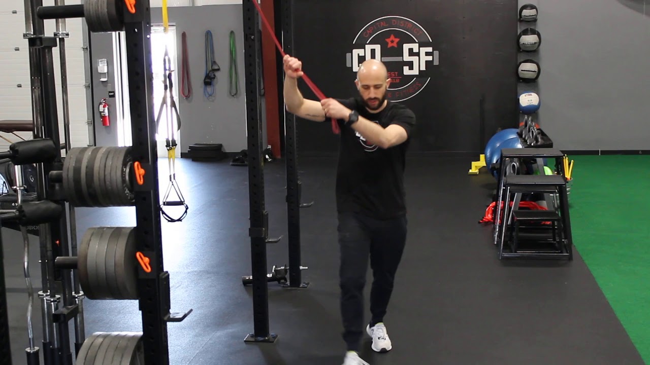 Half-Kneeling Band Chop - YouTube