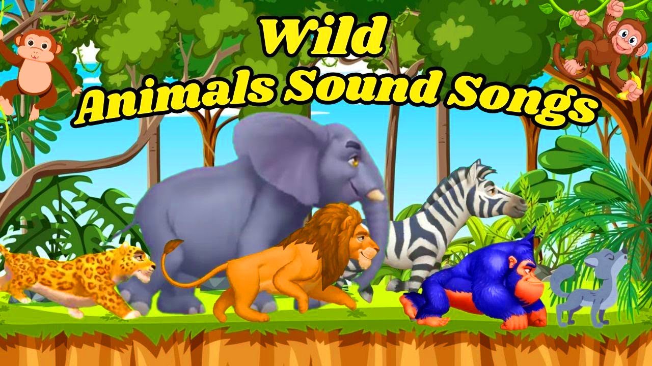 Wild Animal Sounds Song A1 | Best Animal Sounds Song | Baby Song | Kids ...