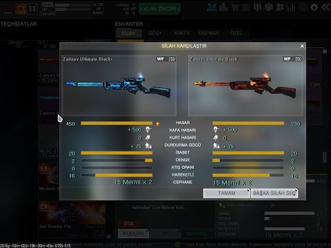 Wolfteam mavi zait ve kırmızı zait silah karşılaştırma zaitsev ultimate black +