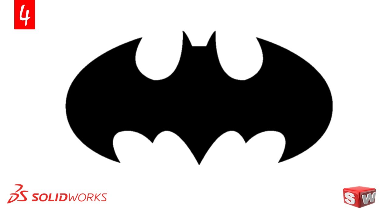 Solidworks Tutorial 4 How To Design Batman Logo Using Sketch Picture Solidworks Tutorial 4 How To Design Batman Logo Using Sketch Picture