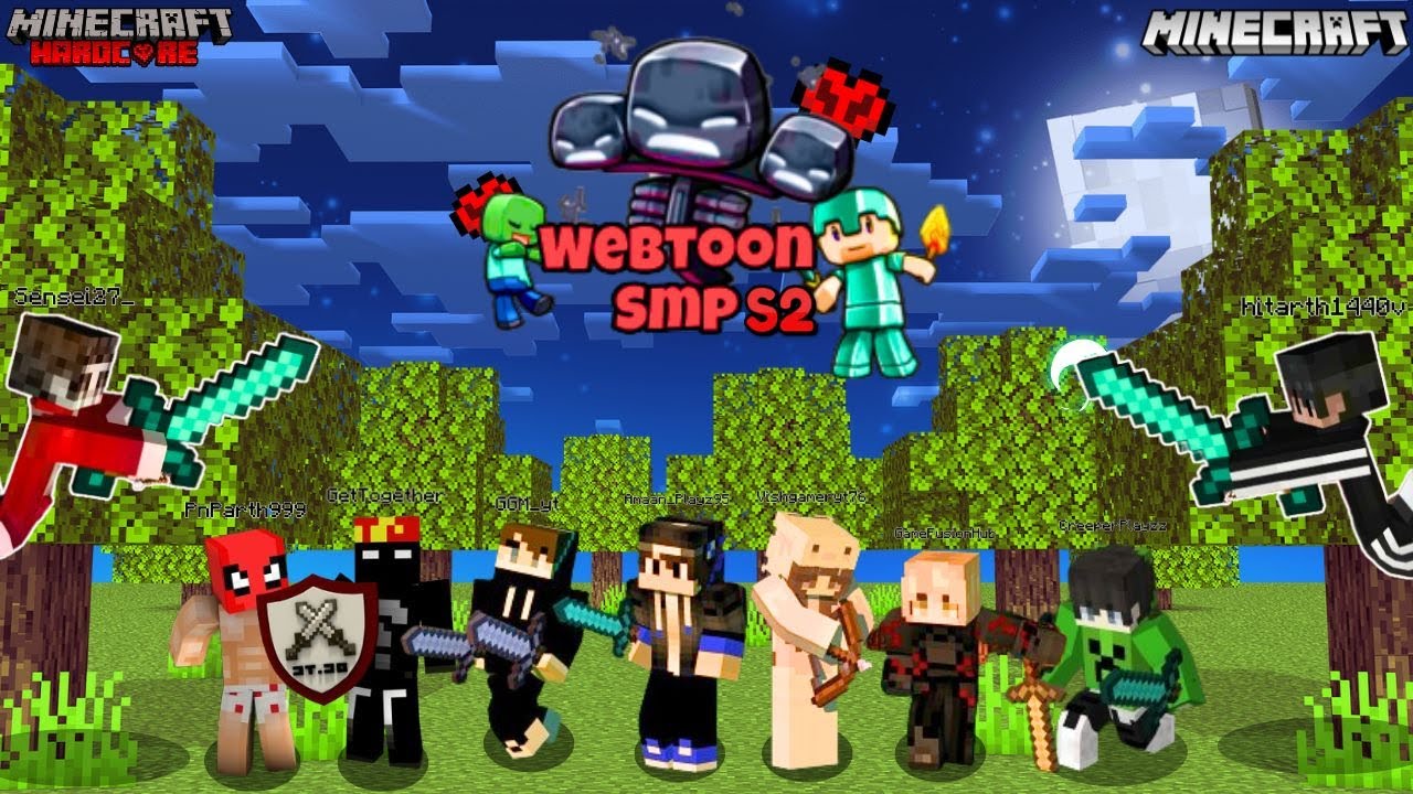 WEBTOON SEASON 2 DAY 1😍 | #webtoonsmp #season2 #minecraft - YouTube