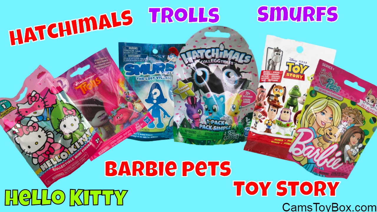 Blind Bags Surprises Hatchimals Smurfs Hello Kitty Trolls Season 1 ...