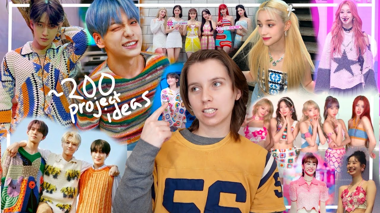 Kpop crochet project ideas Remakes Twice, Enha, Kep1er, Txt, Lesserafim ...