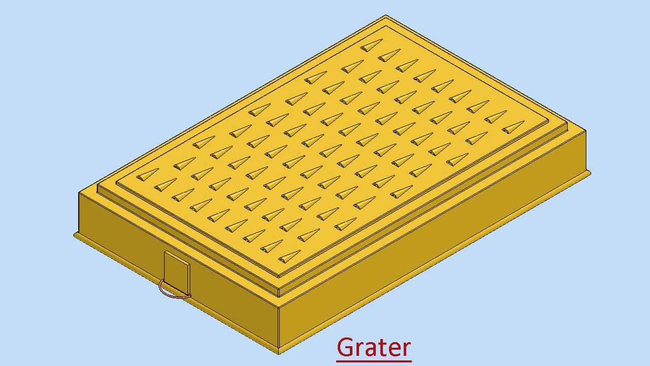 Grater (Video Tutorial) SolidWorks - YouTube