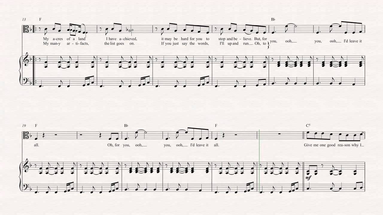 Viola - Budapest - George Ezra Sheet Music, Chords, & Vocals - YouTube