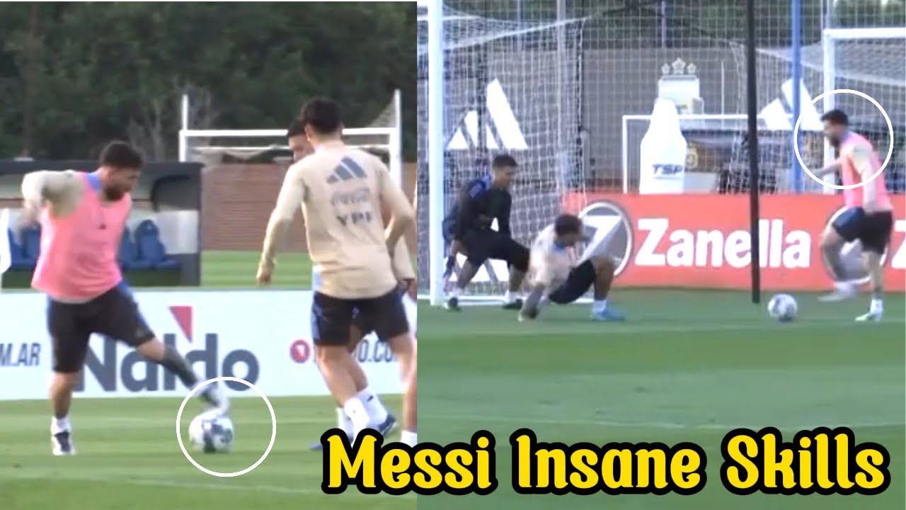 Messi Shows Insane Skills in Training Before Argentina vs Paraguay ...