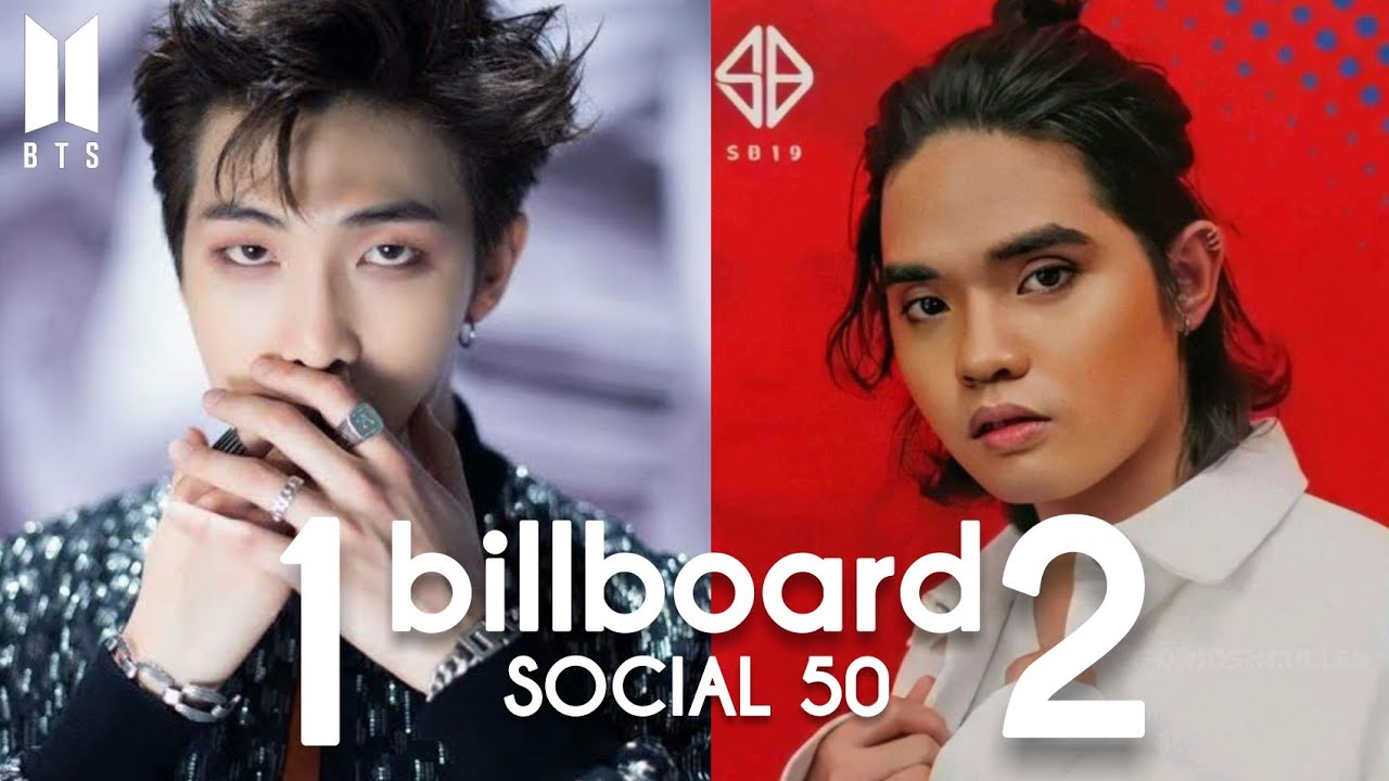 SB19 AT NO. 2 NEXT TO BTS🎉|Billboard Social 50| TOP 10 |August 16, 2020 ...