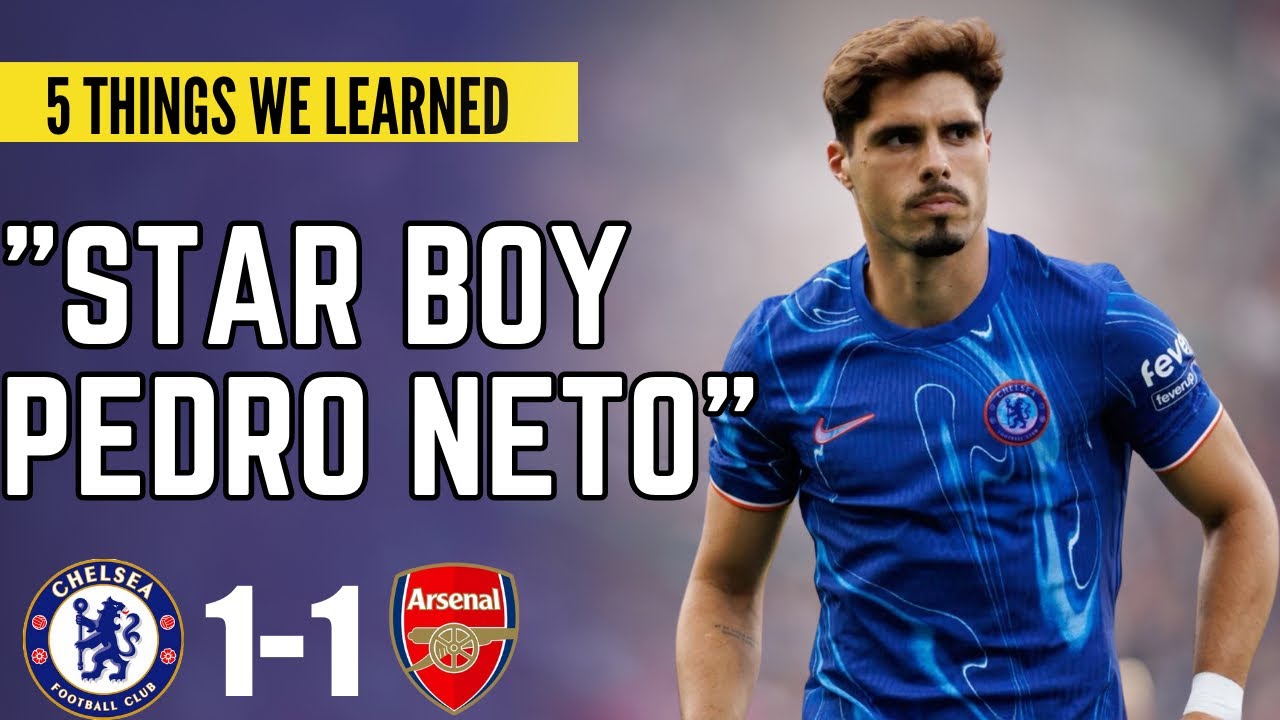 Chelsea draw 1-1 Arsenal : Pedro Neto's masterclass not enough - YouTube