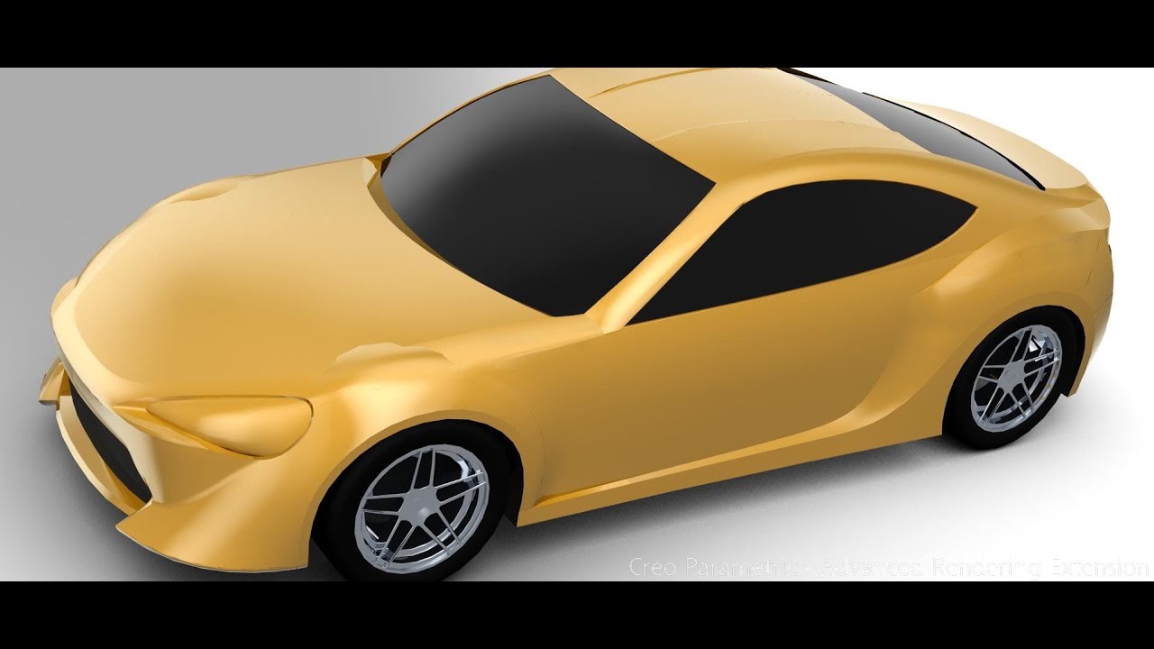 Creo Car Tutorial Toyota 86 - Part 12 Creating back surfaces - YouTube