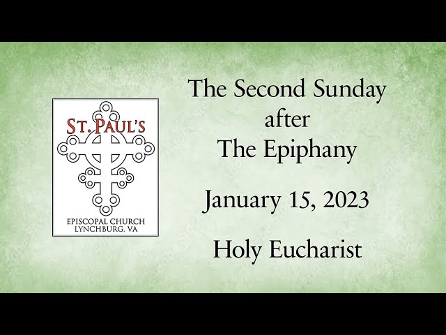 The Second Sunday after the Epiphany - St. Pauls Episcopal Church