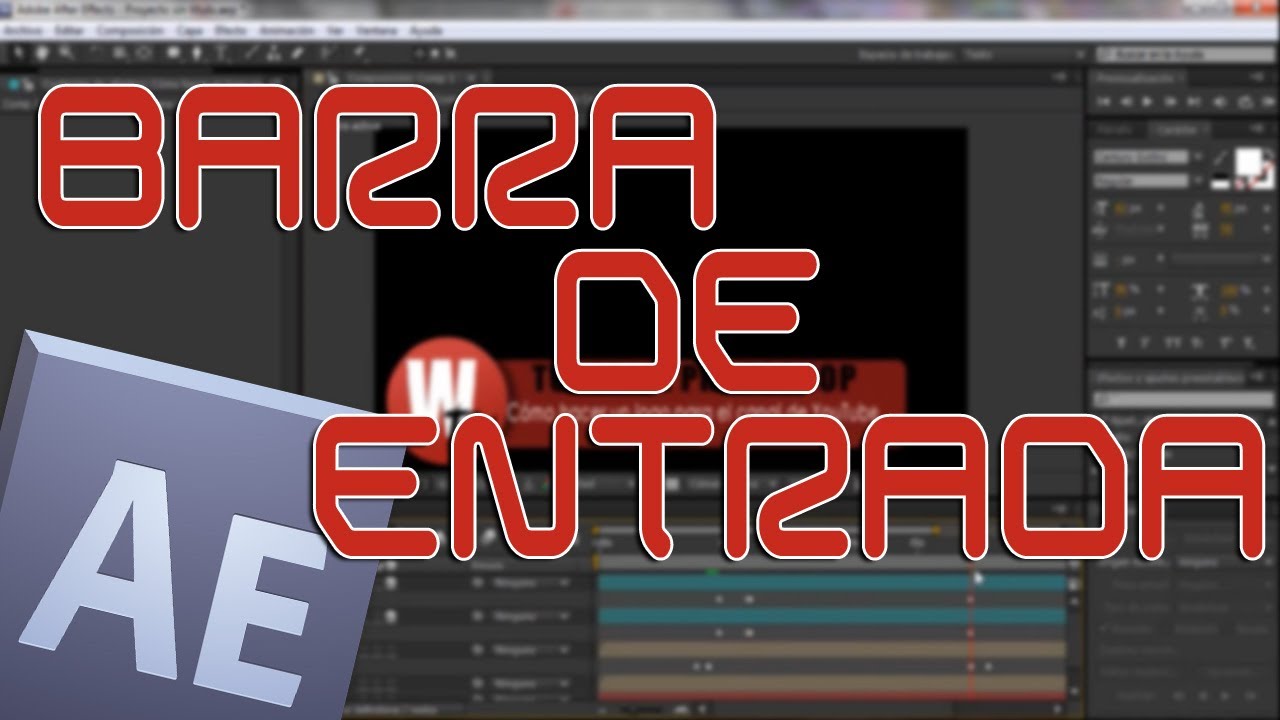 Tutorial After Effects | Cómo hacer una barra de entrada - YouTube