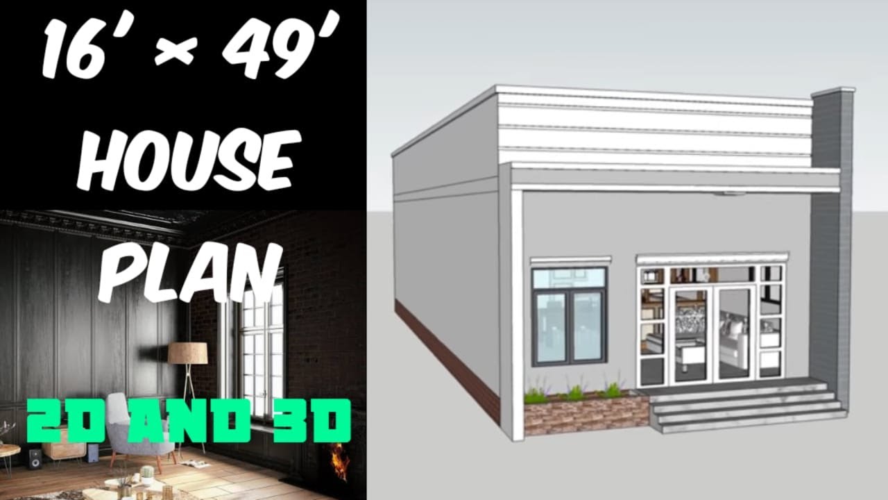16' * 49' House plan || 16 Feet by 49 Feet Ghar ka Naksha... - YouTube