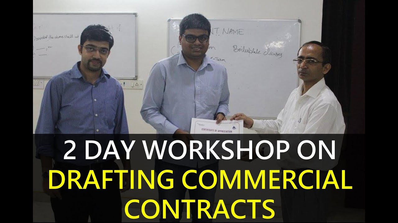 2 day workshop on Drafting Commercial Contracts - YouTube