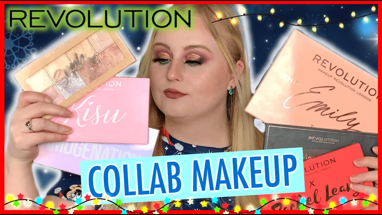 FULL FACE OF YOUTUBER MAKEUP COLLABS! | MAKEUP REVOLUTION COLLABS ...