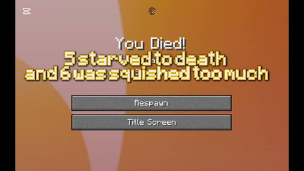 Minecraft - Death Messages Song | If You're Happy Happy Happy Clap Your ...