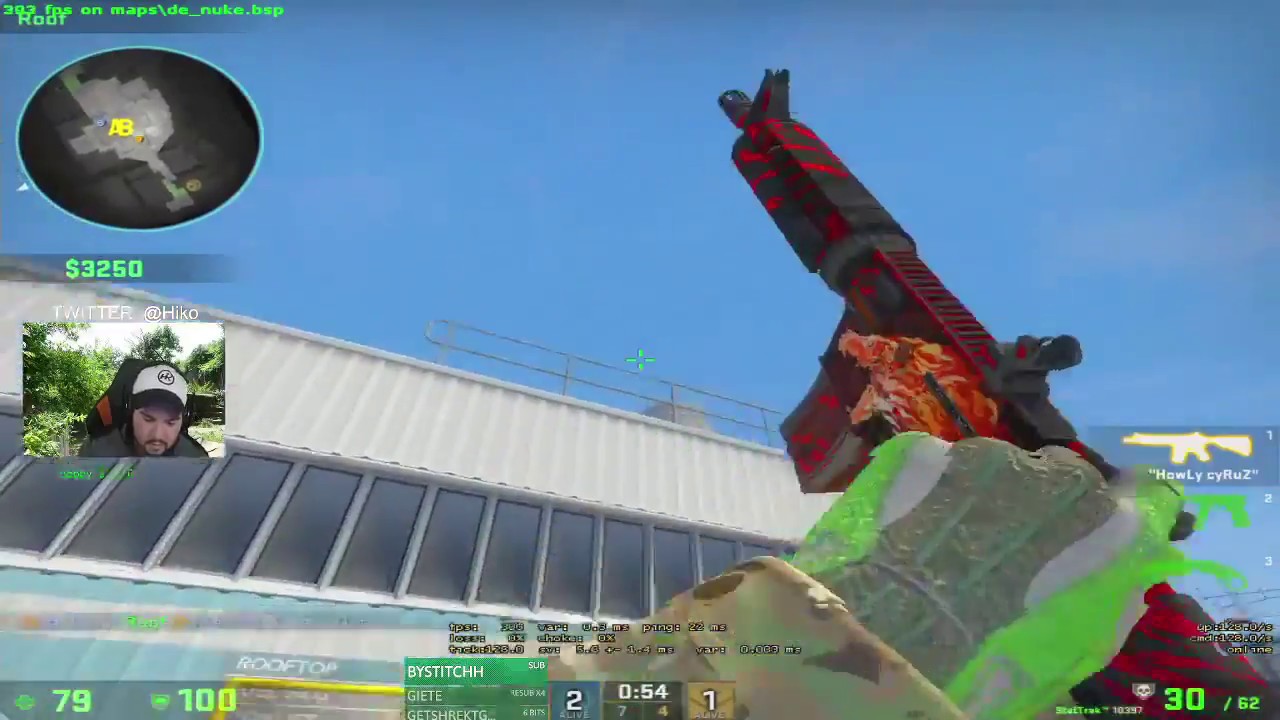 CS:GO - Hiko plays ESEA PUG on Nuke - YouTube